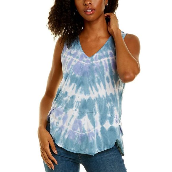 XCVI | Tops | Xcvi Womens Maribel Tiered Tank Blue | Poshmark